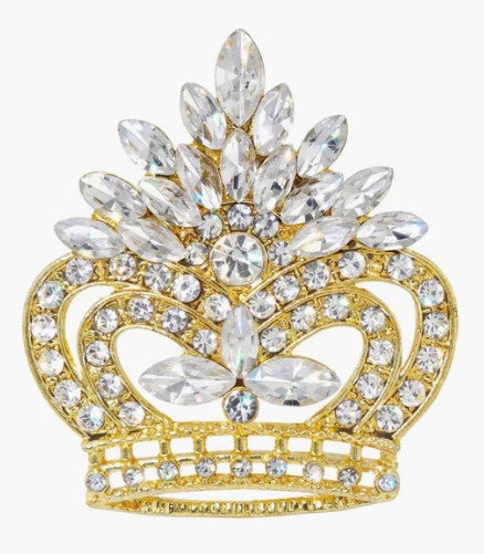 cp-15GOLD Loaded Rhinestone Sash Pin – CustomSashes.com