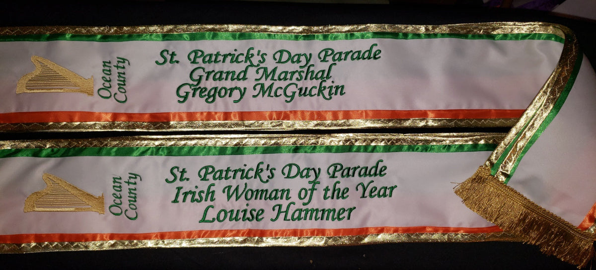 Irish St. Patrick Parade Quick Order 5-7" sewn Tri-Color Parade Style ...