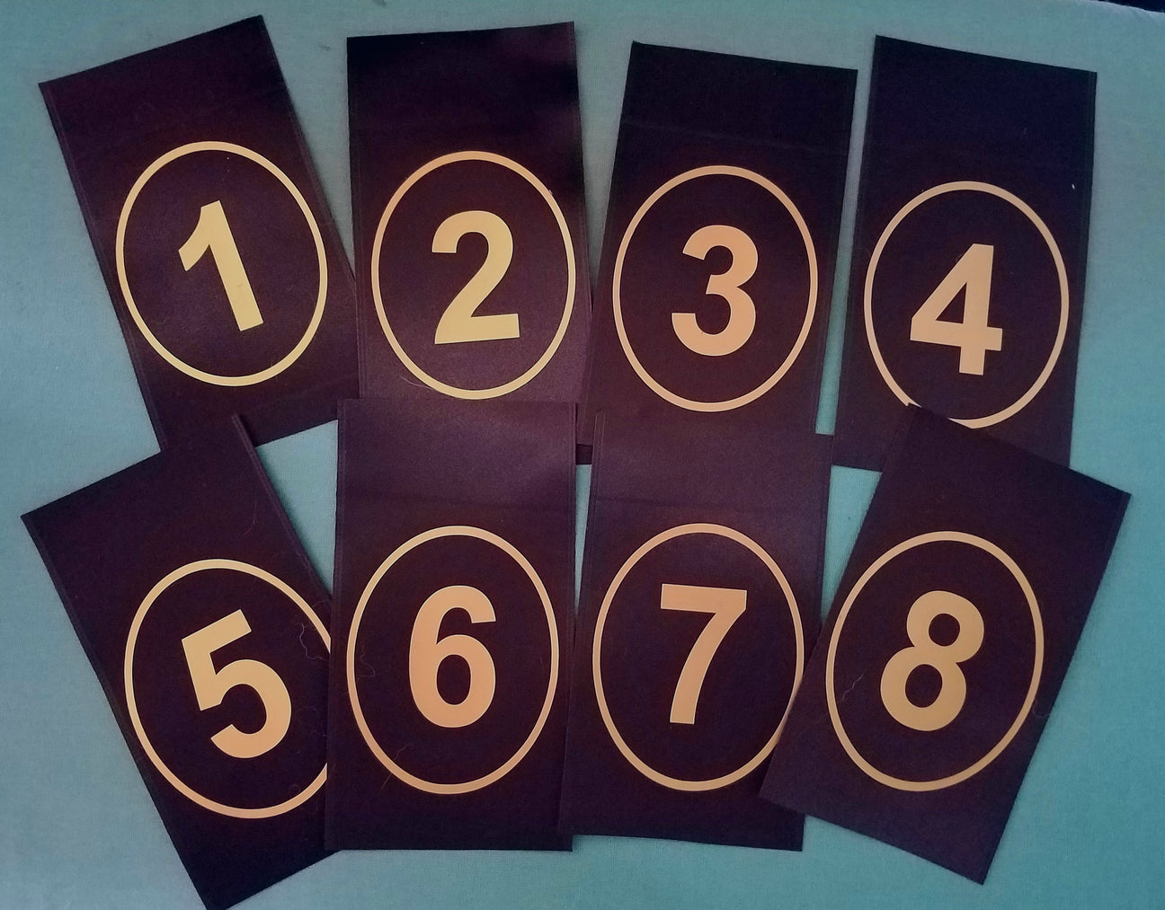 Design Contestant numbers for competition (set of 5) – CustomSashes.com
