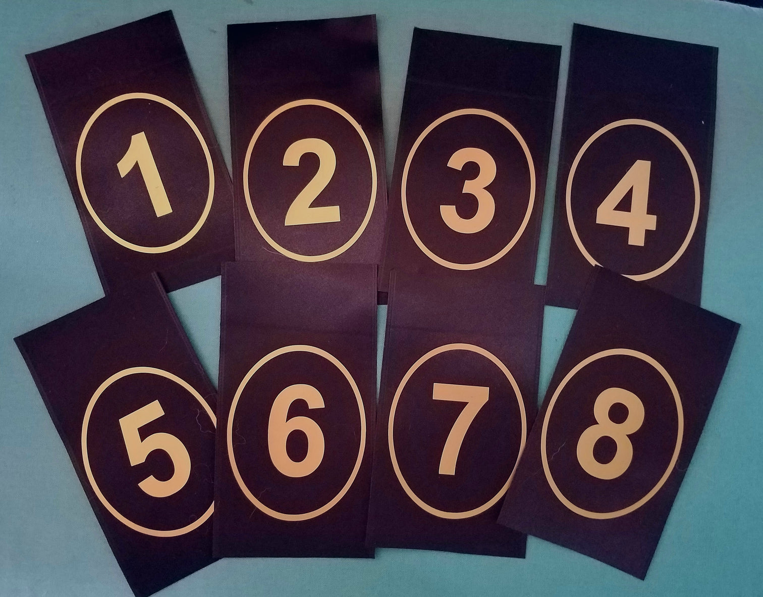 Design Contestant numbers for competition (set of 5) – CustomSashes.com